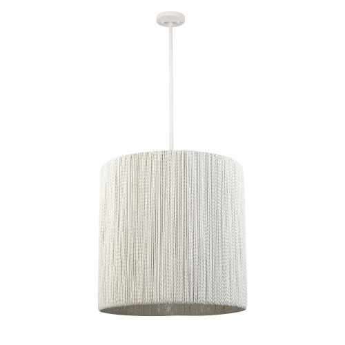 3-Light Cylindrical Coral Hanging Pendant Ceiling Light Fixture - 24 ...