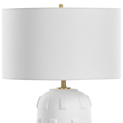 Solid Textured Table Lamp with Drum Shade - 26.25" - White | Christmas ...