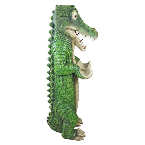 Postal Gator Mailbox Post Sleeve Statue - 43" - Green & Brown ...