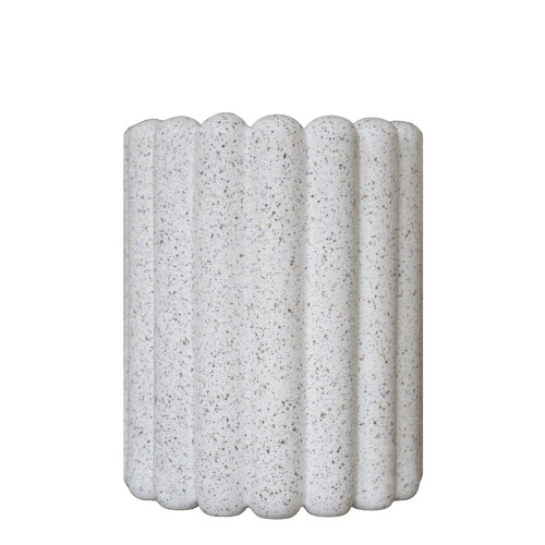 Ceramic Dot Planter - 9" - White | Christmas Central