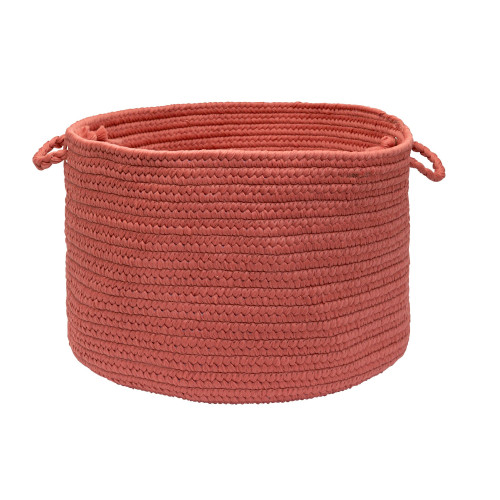 14" Terracotta Red Handmade Braided Basket | Christmas Central