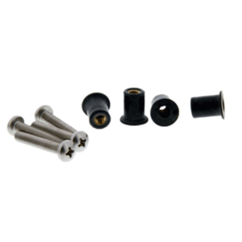 Club Pack of 16 Black Scotty Well Nut Mounting Kit 7" | Christmas Central