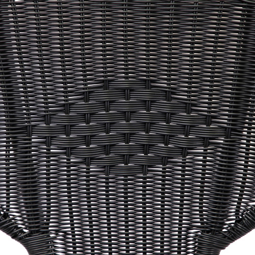 Wicker Outdoor Patio Conversation Set - Black - 4pc | Christmas Central