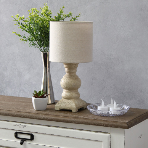 Rustic Farmhouse Mini Desk Lamp with Shade - 12.5" - Beige | Christmas ...