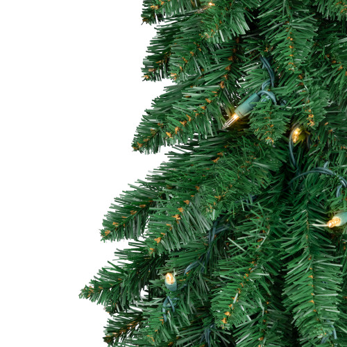 Pre-Lit Pencil Alpine Artificial Christmas Tree - 3' - Clear Lights ...