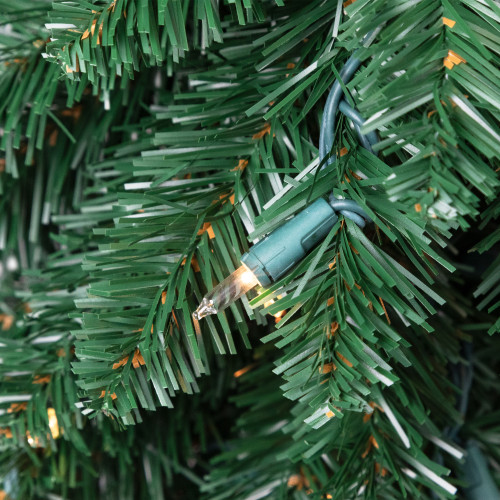 Pre-Lit Pencil Alpine Artificial Christmas Tree - 3' - Clear Lights ...