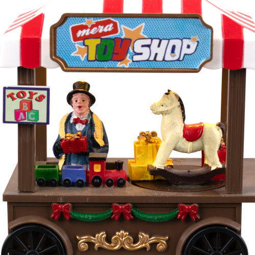 LED Lighted & Animated Toy Shop Christmas Village Piece - 5 ...