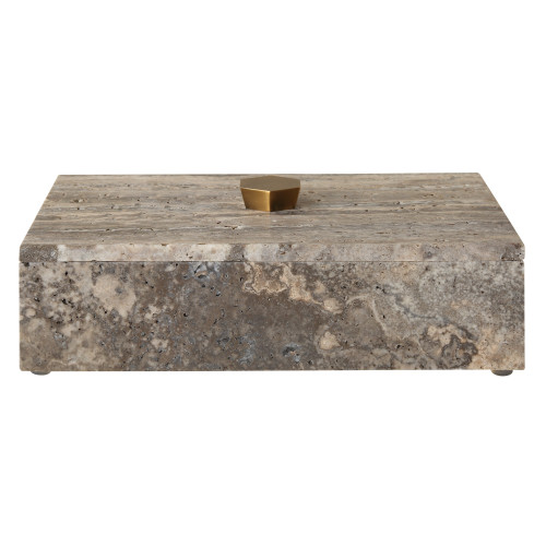 Rectangular Decorative Box - 9.5" - Antique Gray | Christmas Central