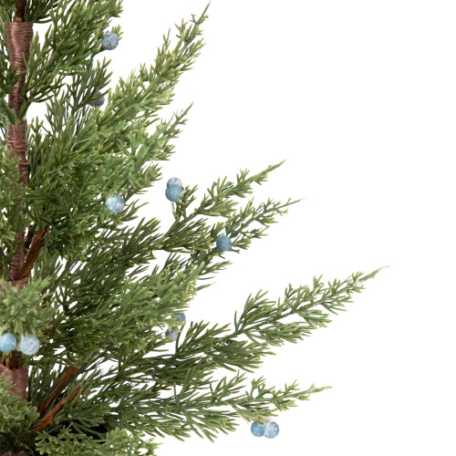 Potted Pine & Juniper Berry Artificial Christmas Tree - 23" - Unlit ...