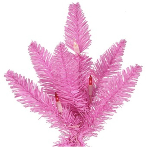 7.5' Pre-Lit Medium Ashley Spruce Artificial Christmas Tree - Pink ...