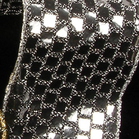 Metallic Silver Mirrored Wire Edged Craft Ribbon 6" x 20 Yards ...