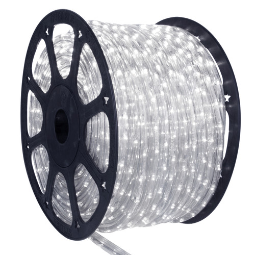 288' Pure White LED Commercial Grade Outdoor Christmas Rope Lights ...