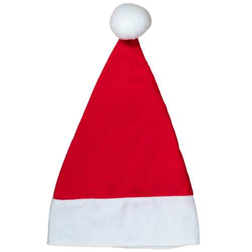 18" Red & White Unisex Adult Christmas Santa Hat Costume Accessory ...