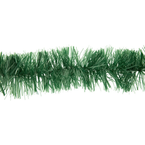Commercial Tinsel Foil Christmas Garland - 50' x 2.5" - Green - Unlit ...