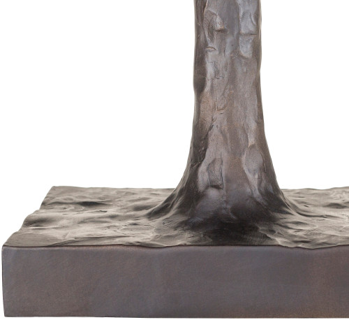 32" Enchanted Forest Bronze Resin Table Lamp with Ivory Rectanglular ...