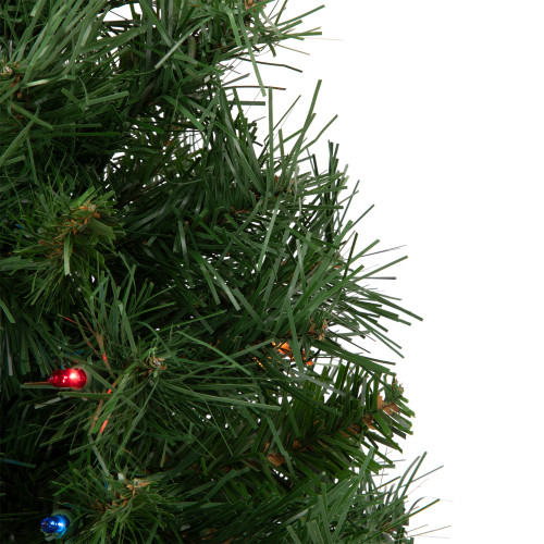 Pre-Lit Medium Royal Pine Artificial Christmas Tree - 2' - Multicolor ...