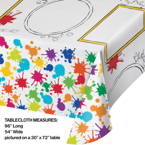Club Pack of 12 Vibrantly Colored Disposable Kids Activity Table Covers ...