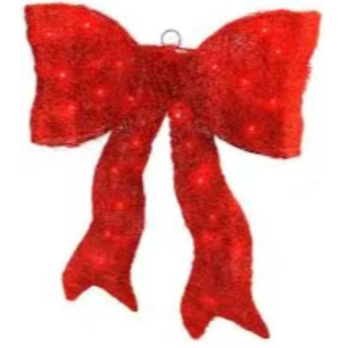 18" Sparkling Red Lighted Bow Christmas Outdoor Decoration | Christmas ...