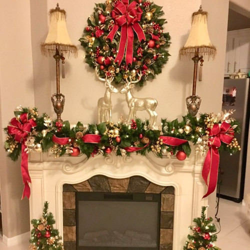 Commercial Canadian Pine Artificial Christmas Garland - 100' x 10 ...