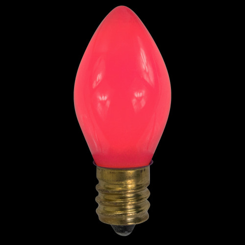 Pack of 25 Pink Incandescent C7 Christmas Replacement Bulbs | Christmas ...
