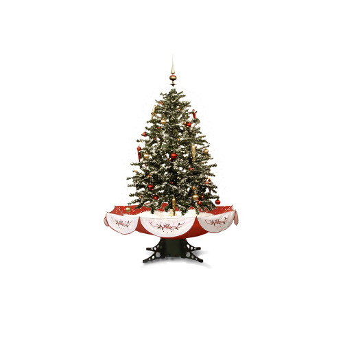 4.5' Pre-Lit Medium Musical Snowing Artificial Christmas Tree with ...
