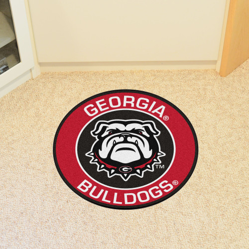 NCAA University of Georgia Bulldogs Rounded Non-Skid Mat | Christmas ...