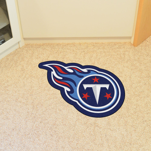 36" x 26.5" Blue & Red NFL Tennessee Titans Mascot Logo Area Rug ...