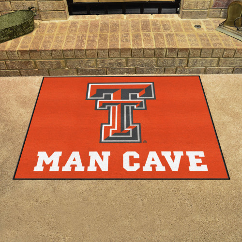 2.8' x 3.5' Scarlet Red NCAA Texas Tech University Red Raiders Man Cave ...