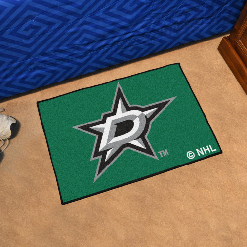 NHL Dallas Stars Rectangular Starter Mat Rug | Christmas Central