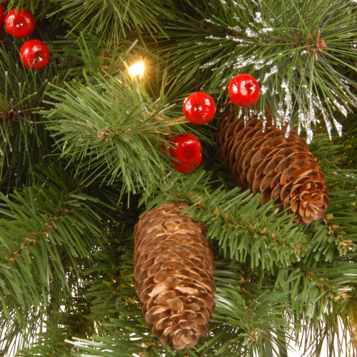 2’ x 14” Pre-Lit Crestwood Spruce Artificial Christmas Tree – Multi ...