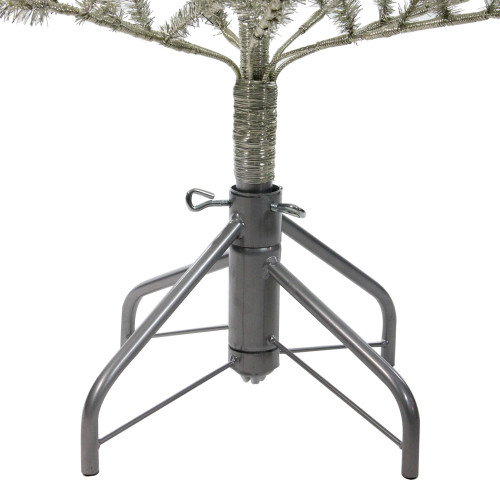 5' Champagne Tinsel Artificial Christmas Twig Tree - Unlit | Christmas ...