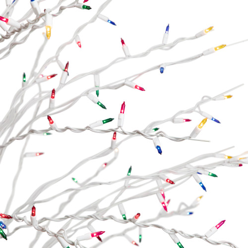 Pre-Lit Cascade Twig Tree Outdoor Christmas Decoration - 9 ...