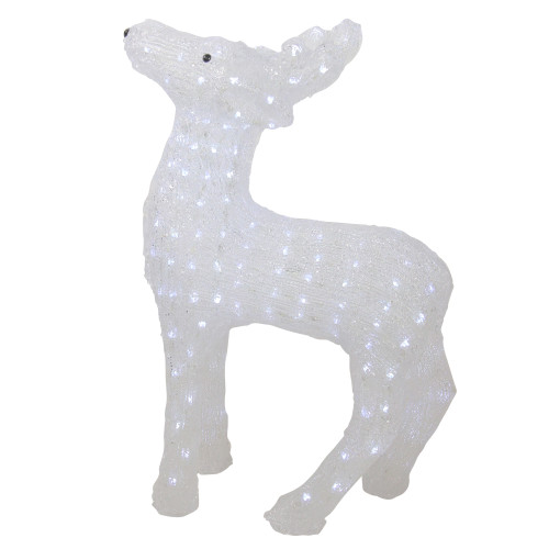 LED Lighted Commercial Grade Acrylic Reindeer Christmas Display Decor ...