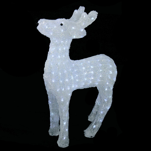 LED Lighted Commercial Grade Acrylic Reindeer Christmas Display Decor ...