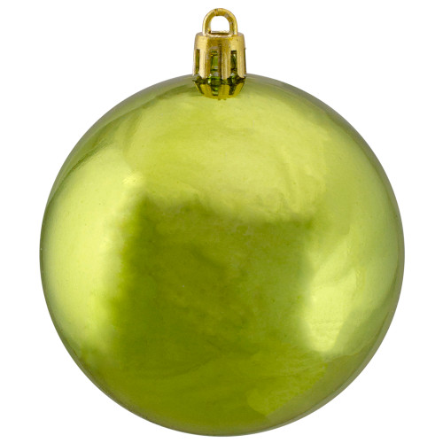 32ct Kiwi Green Shatterproof Shiny Christmas Ball Ornaments 3.25" (80mm ...