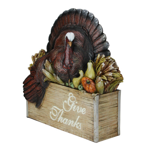 10.5" Joseph Studio"s Thanksgiving Turkey in a Crate Tabletop ...
