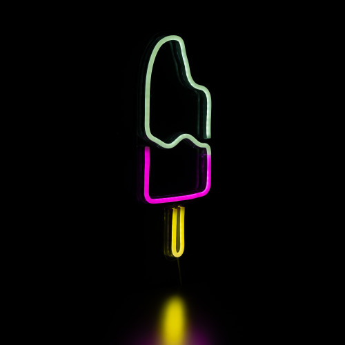 LED Ice Pop Neon Lighted Wall Art - Pink & White - 17.75" | Christmas ...