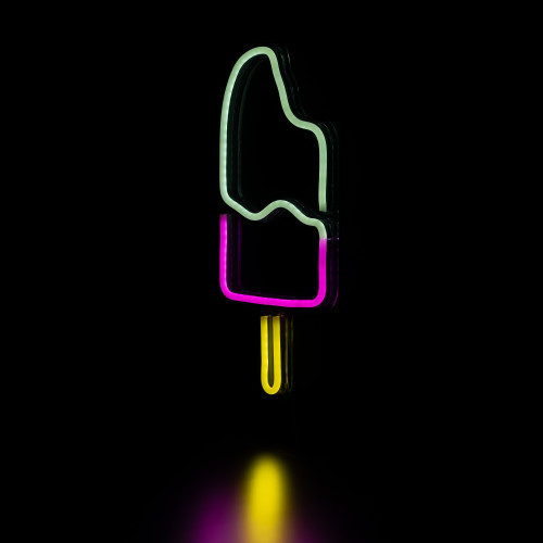 LED Ice Pop Neon Lighted Wall Art - Pink & White - 17.75" | Christmas ...