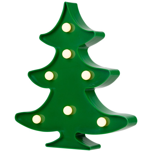 LED Lighted Christmas Tree Marquee Wall Art - 8.75" - Green | Christmas ...