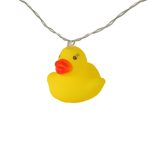 10-Count Yellow Rubber Ducky LED String Lights | Christmas Central