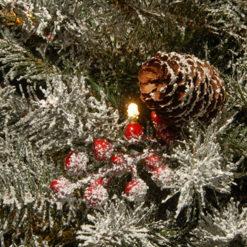 3' Pre-Lit Dunhill Fir Artificial Christmas Tree - Warm White LED ...