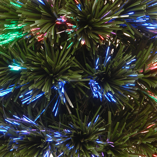 2' Pre-Lit Ice Artificial Fiber Optic Christmas Tree, Multicolor LED ...