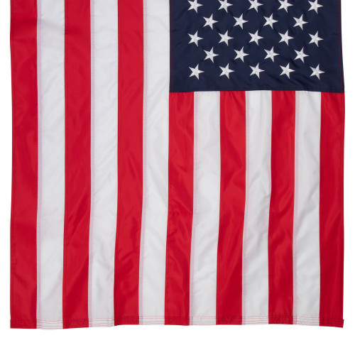 Patriotic Embroidered USA Outdoor House Flag - 40" x 28" | Christmas ...