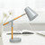 Adjustable Wooden Pivot Desk Lamp - 16" - Matte Gray & Brown ...
