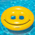 72" Yellow Inflatable Smiley Face 2-Person Circular Raft | Christmas ...