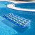76" Inflatable Blue & Yellow 18-Pocket French Style Swimming Pool Air ...