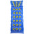 76" Blue & Yellow Inflatable 18-Pocket French Style Swimming Pool Air ...