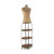 68" Beige & Brown Modern Female Body Form with Three Wooden Shelves ...