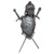 41" Silver & Bronze Nunsmere Hall Armor Wall Display | Christmas Central