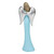 16" Blue & White Angel Figure Holding a Heart | Christmas Central